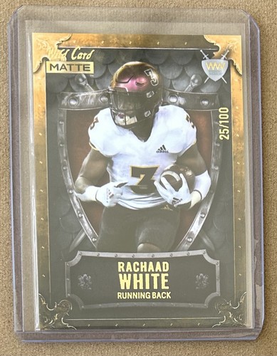 Rachaad White #25/100 Wild Card Matte Weekend Warrior #WW-42 2022 RC ...