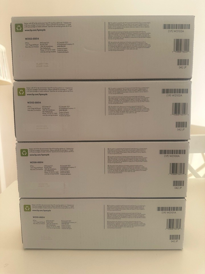 Genuine HP 210A Black/Cyan/Magenta/Yellow Standard Yield Toner ...