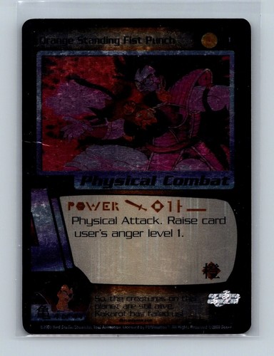 Dragon Ball Z TCG - FOIL - Orange Standing Fist Punch #1 - Score Saiyan ...