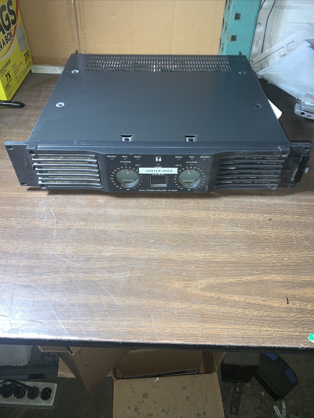 TOA ELECTRONICS IP-300D TWO-CHANNEL POWER AMPLIFIER **MISSING KNOBS | eBay