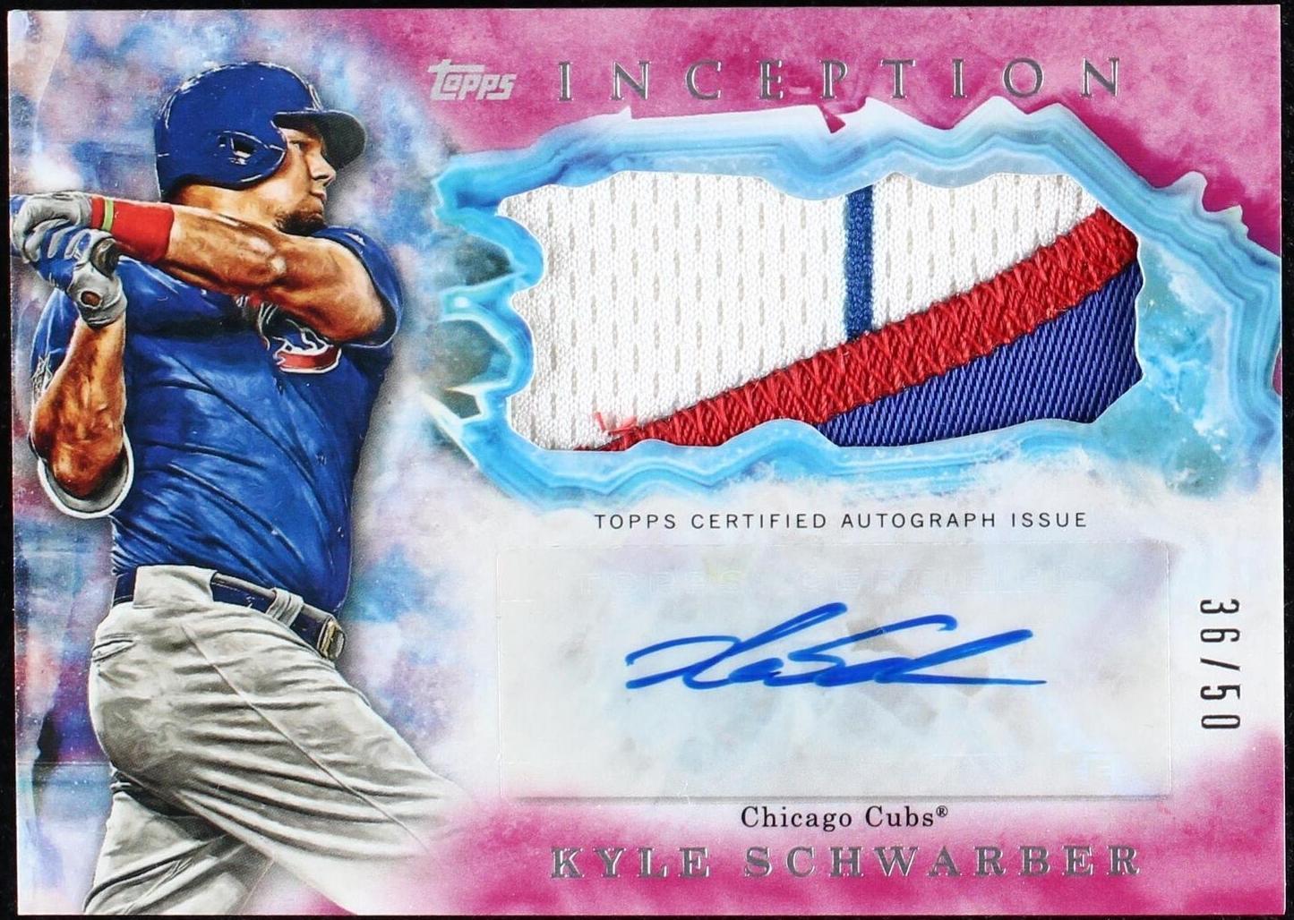 2017 Topps Inception - Inception Autograph Patch Kyle Schwarber #IAP-KS ...