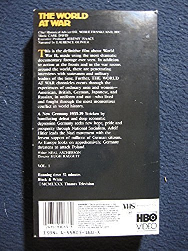 World at War - Vol. 1 [VHS] [1973] A New Germany 1933-1939, France ...