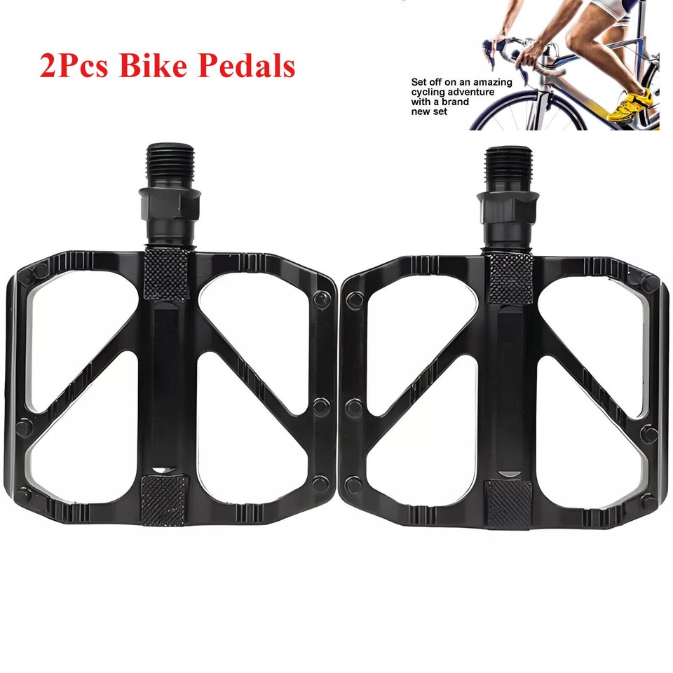 9/16" Bicycle Universal Bike Pedals Bicycle Aluminum Non-Slip Flat ...