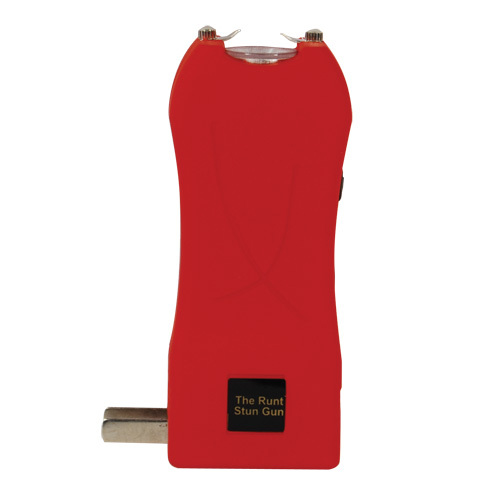 RUNT 80 Million Volt Rechargeable Stun Gun w LED Light Heavy Duty RED ...