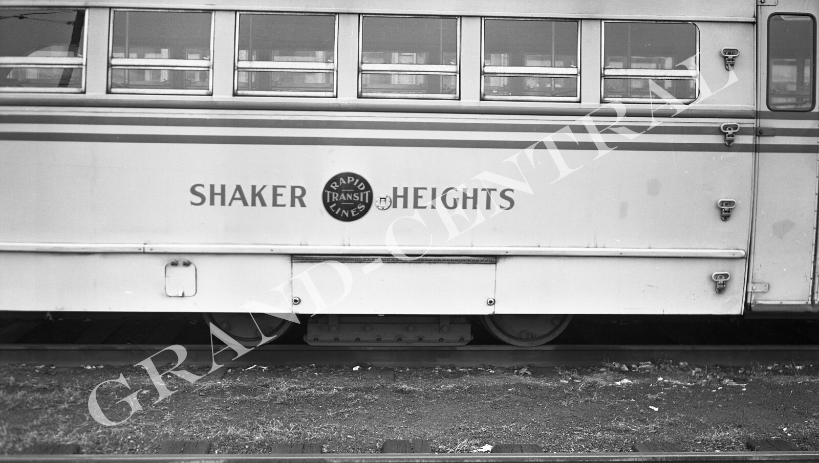 ORIGINAL SHAKER HEIGHTS RAPID TRANSIT PCC TROLLEY NEGATIVE EMBLEM ...