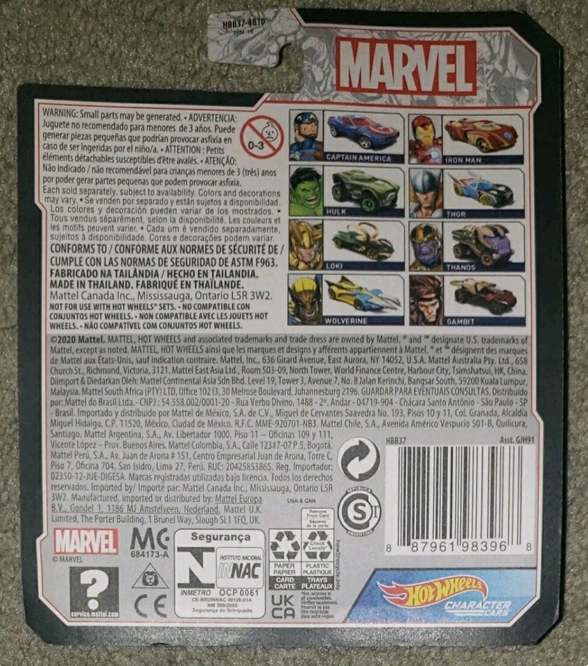 Hot Wheels: 2020 Character Cars: Marvel: Gambit | eBay