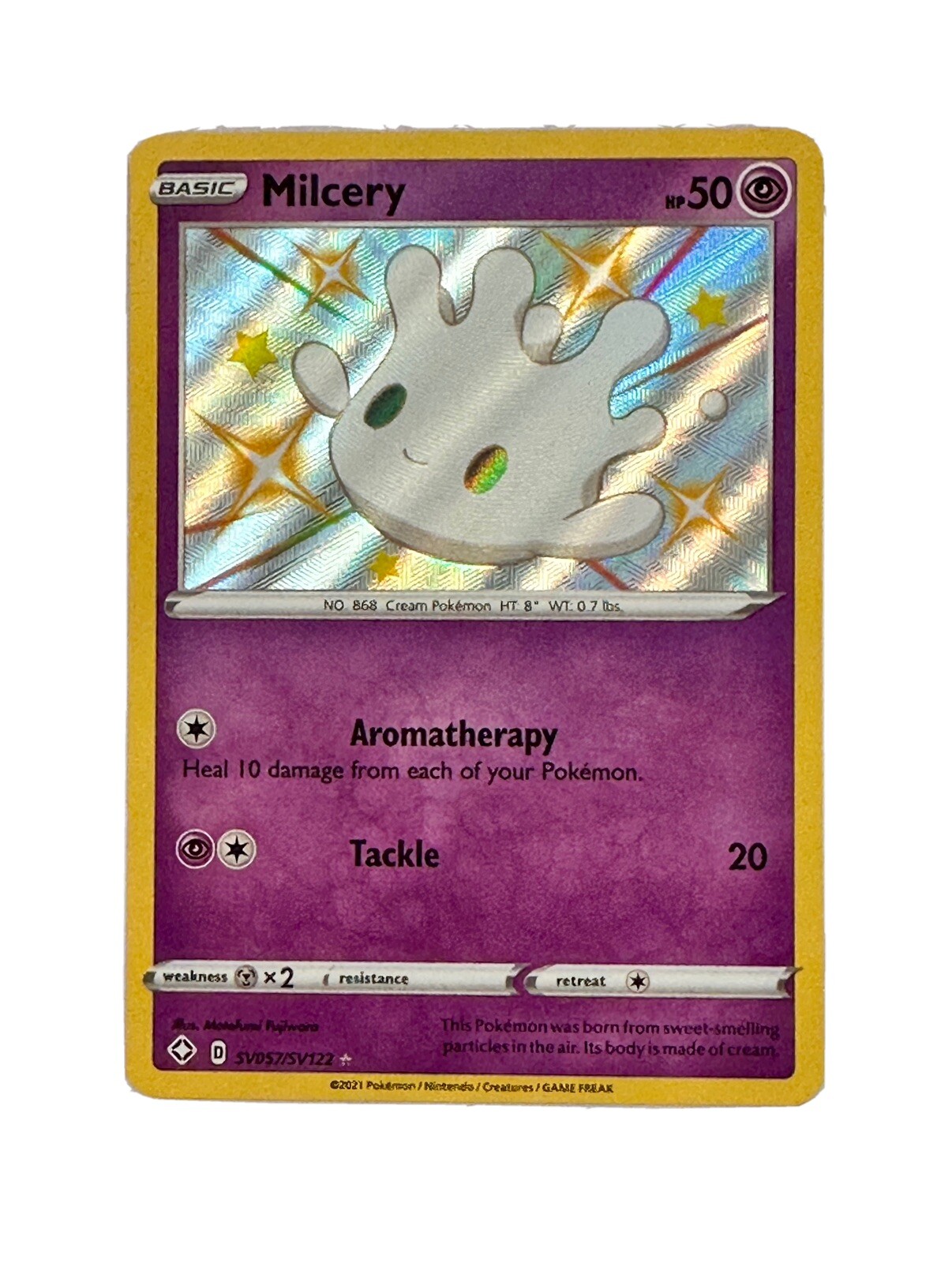 Pokémon TCG - Milcery - SV57/SV122 - Shining Fates - Shiny Rare ...