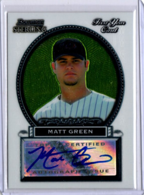 2005 Bowman Sterling Baseball Matt Green ROOKIE AUTO DIAMONDBACKS | eBay