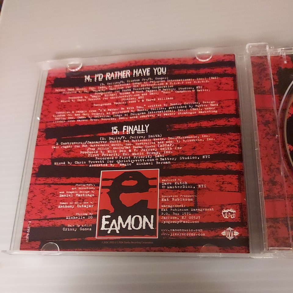 2004 CD, "I Don't Want You Back" by Eamon By Zomba Records 828765837125 ...