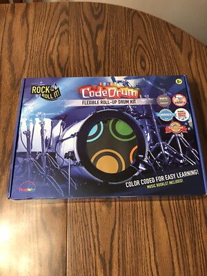 Rock and Roll It! COLOR CODE DRUM - Flexible Roll-Up Drum Kit NEW | eBay