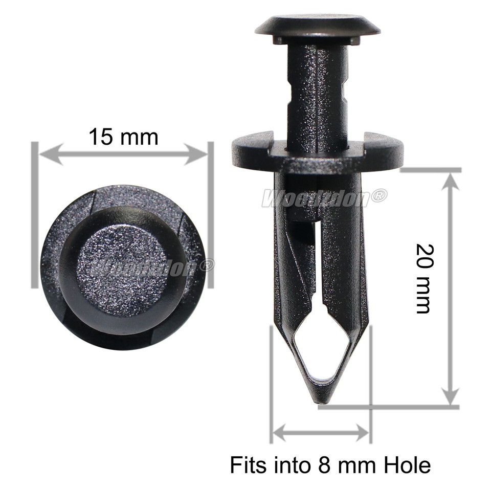 For Can Am Replacement 50 Plastic Fender Rivet Clips 8mm 5/16 ...