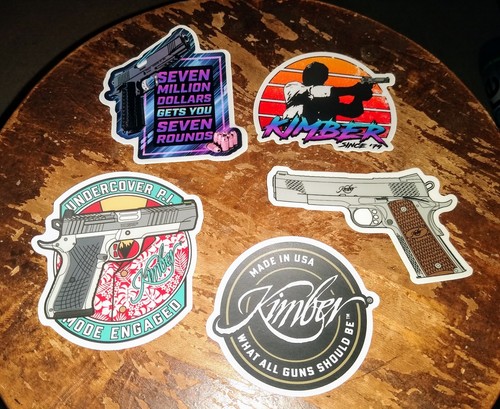 5 Kimber Firearms Undercover P.I. Logo Wick 1911 .45ACP Vinyl Sticker ...