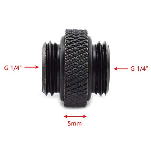 4-Pack G1/4" 5mm Male to Male Connector with Sealed O-for PC Water ...