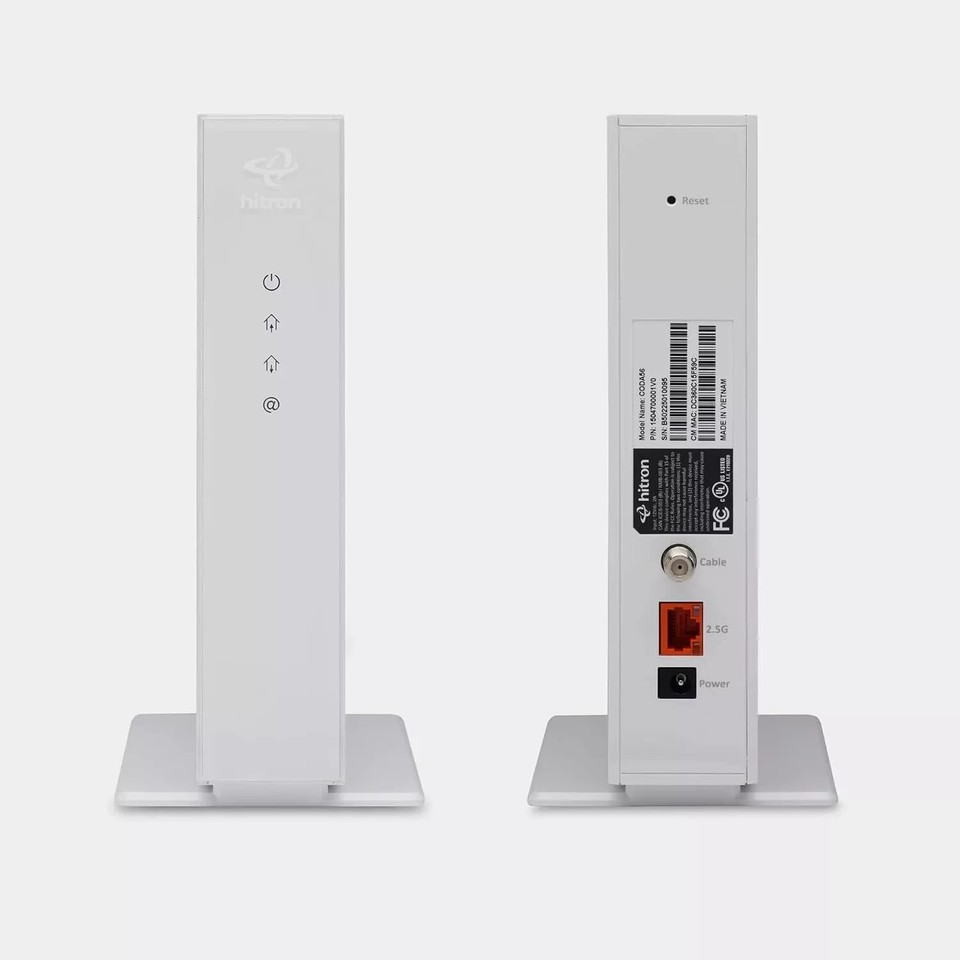 Hitron Coda56 2.5 Gbps Docsis 3.1 Modem Pairs W/wifi Router Ethernet ...