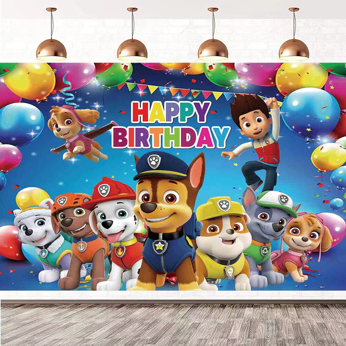 Paw Patrol Birthday Backdrop