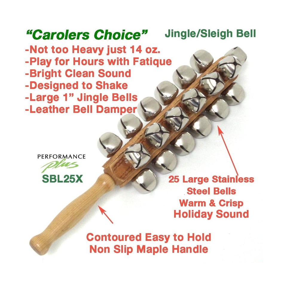 Performance Plus 25 Large Jingle 13.5" Long Sleigh Bells, 3 Pack, 3 ...