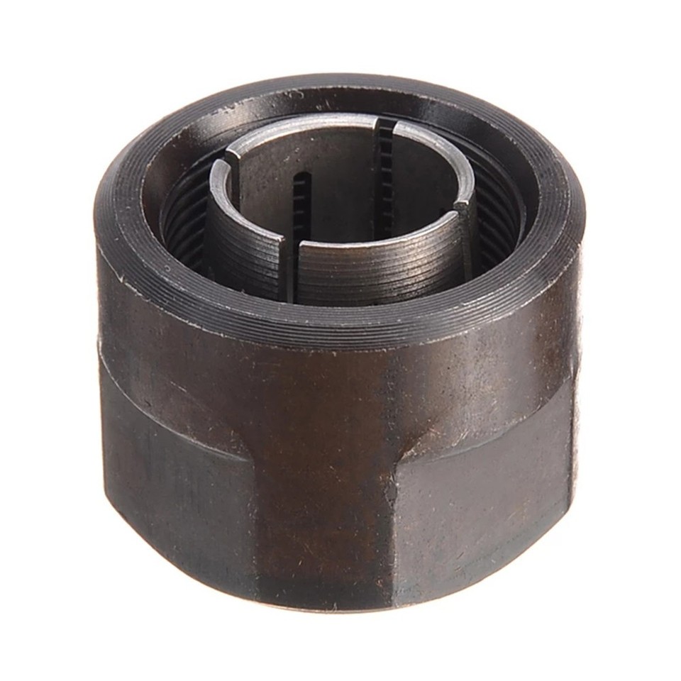 Plunge Router Parts Collet Nut 2pcs Metal 22.5x27mm Black High Quality ...