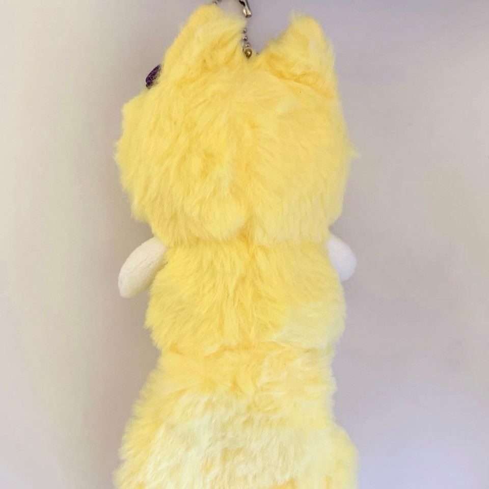 Sanrio Hello Kitty Fox Fluffy Plush Keychain Mascot Charm | eBay