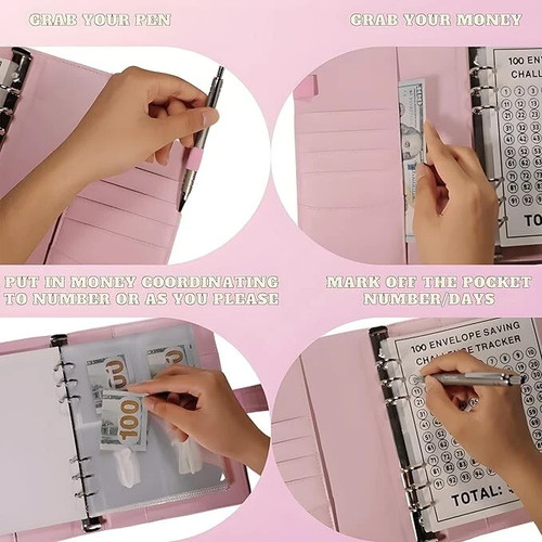 100 Envelope Challenge Budget Planner $5,050 Money Saving Cash ...