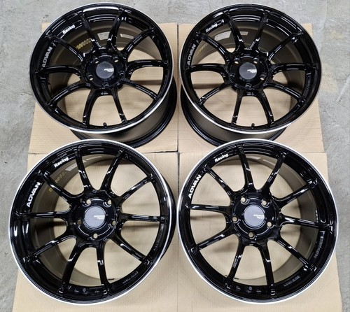 JDM Wheels YOKOHAMA 18x9 5x120 53 Advan Racing RZ2 Black Set4 QW | eBay