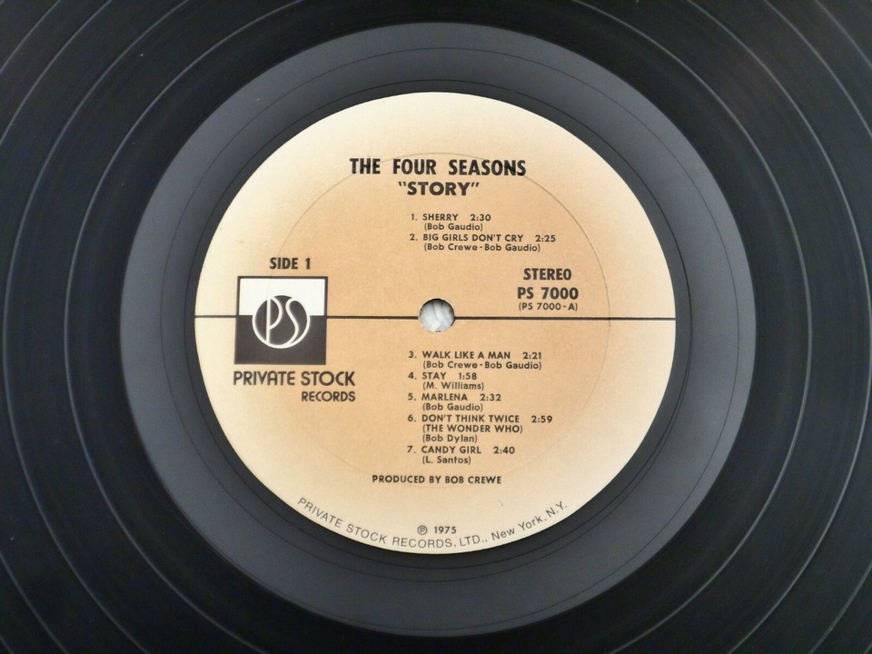 The Four Seasons Story ♫ 1975 Private Stock Records Original Dbl Vinyl ...