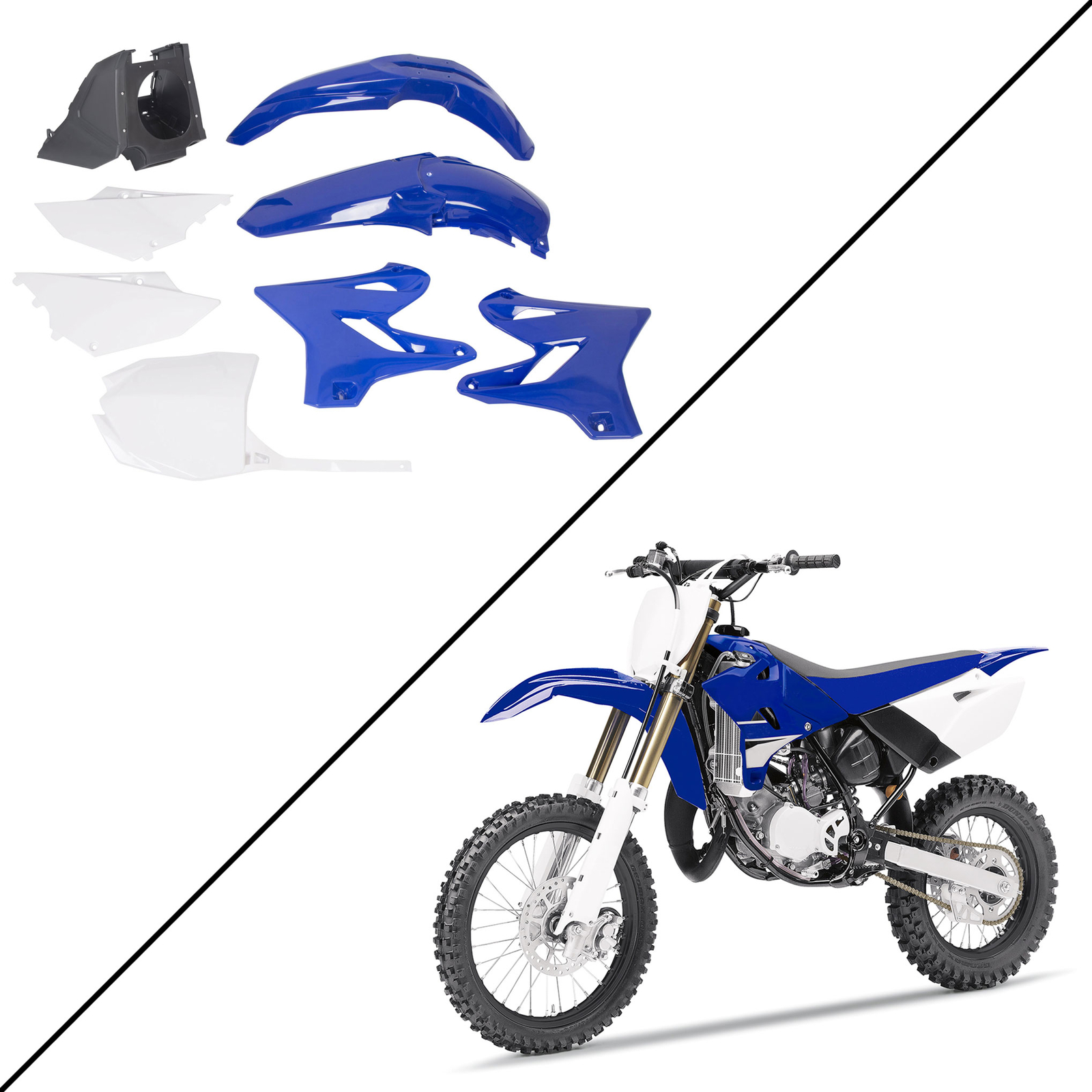 Restyle Plastic Kit Fairing Bodywork 2019 Style For Yamaha YZ125 YZ250 ...