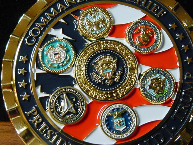 Official President Trump Challenge coin -Commander in chief-45th & 47th ...