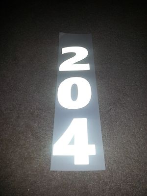 3M Reflective Vinyl Sticker 3,6,9 inch Height Choose Numbers/Letters ...