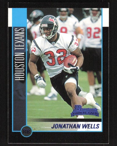 2002 Bowman Football Jonathan Wells RC #168 Houston Texans | eBay