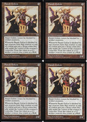 MTG: BASALT GOLEM Mirage UNCOMMON; played, Excellent condition x4 | eBay