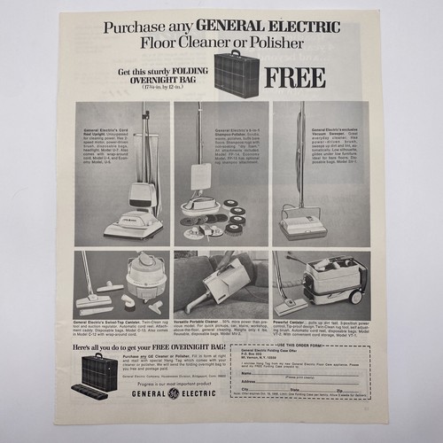 1968 General Electric Large Vintage Full Page Original Print Ad | eBay