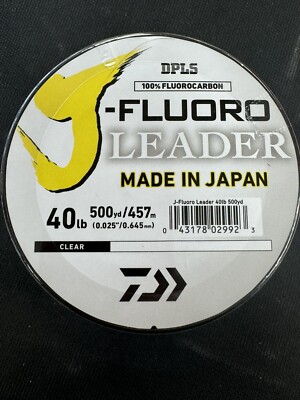 Daiwa J-Fluoro Leader - 500 yd. - 40 lb. Test - 0.654 mm Diameter **NEW ...