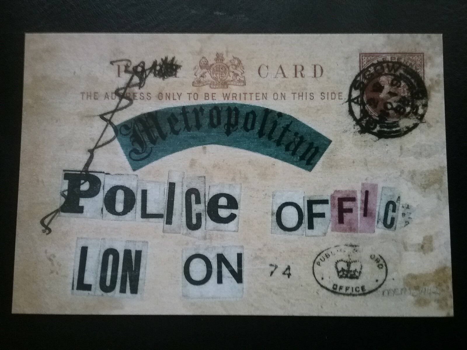 JACK THE RIPPER POSTCARD LETTER FROM 1888 , WAS IT A CRANK OR HIMSELF ...