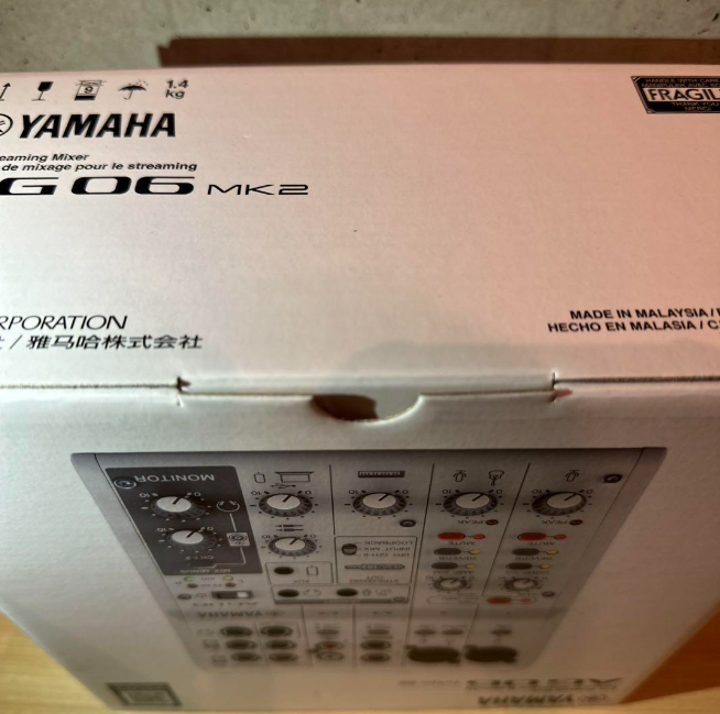 YAMAHA AG06 AG06MK2 W 6ch Live Streaming Mixer USB Audio Interface ...