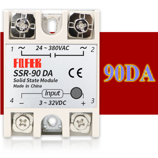 Single Phase Solid State Relay Module DC-AC SSR 10DA-100DA DC3-32V High ...