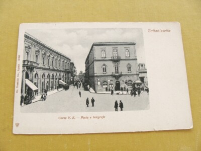 (FP.C15) CALTANISSETTA - CORSO VITTORIO EMANUELE animata , POSTA ...