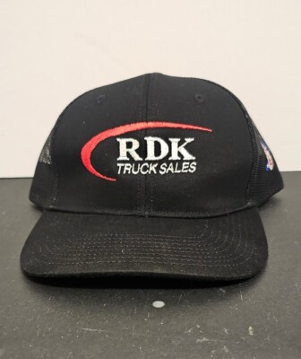Rdk Truck Sales Adjustable Hat Red And Black | eBay