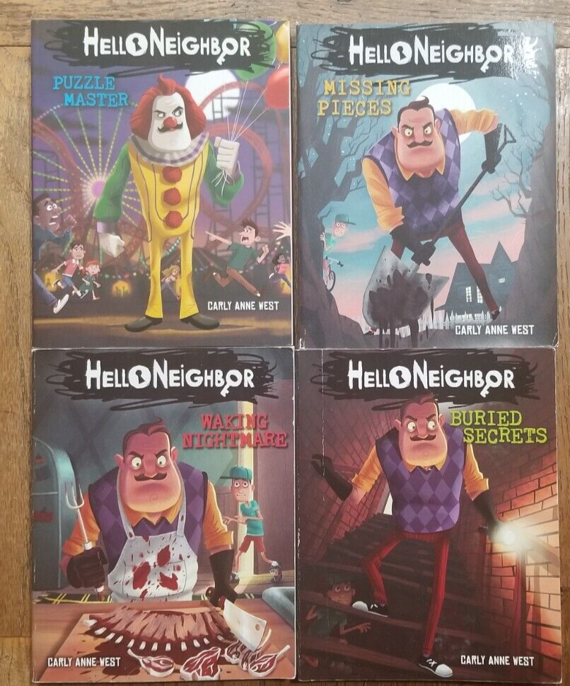 Lot 4 Carly Anne West Hello Neighbor chapter books Scholastic | eBay