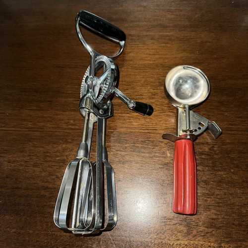 Vtg EKCO Best Egg Beater Hand Held EKCO ice cream scooper USA | eBay