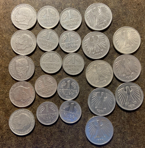 60 German Face Value Marks, 23 coins, 1947-1990- No Reserve | eBay