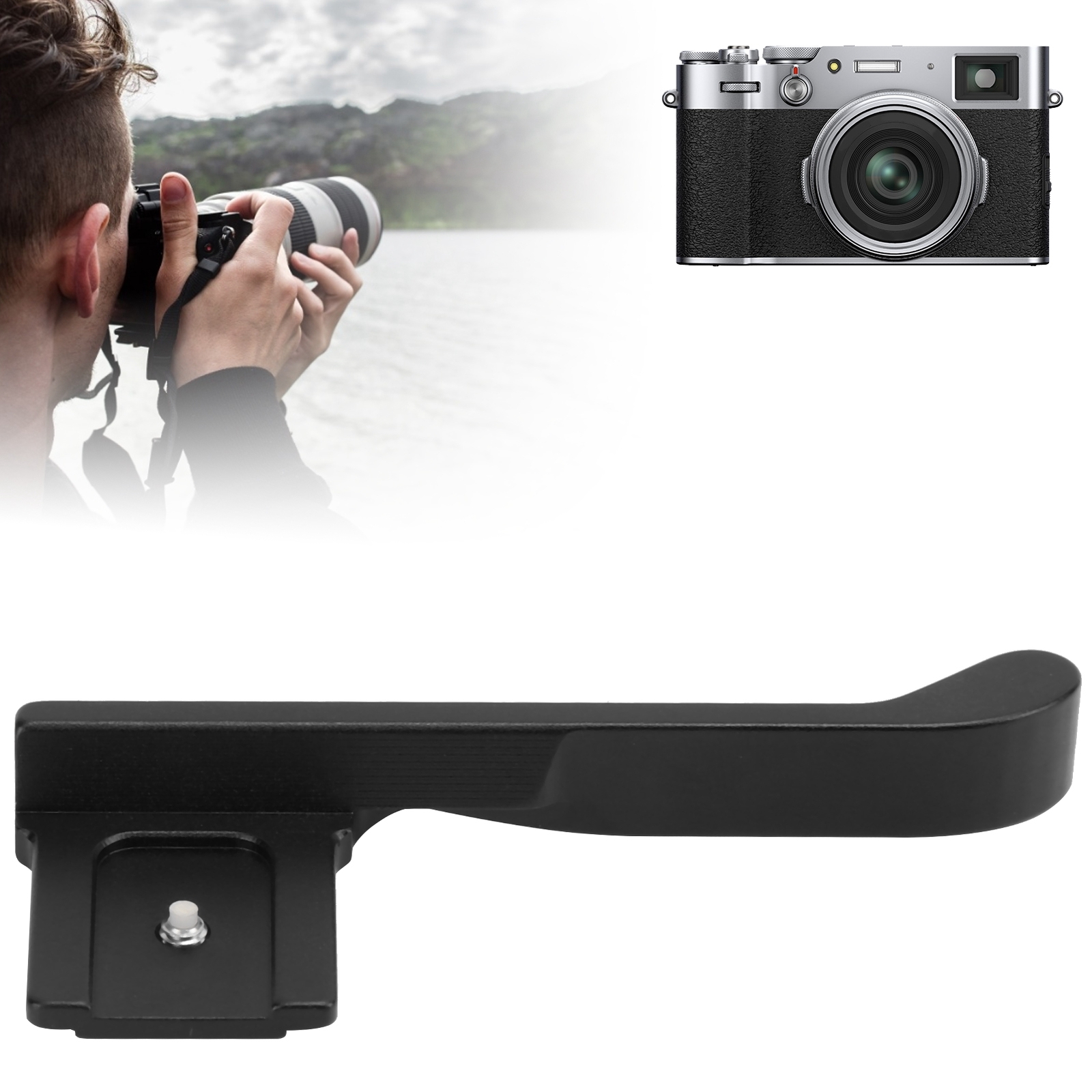 Camera Hot Shoe Thumbs Grips Aluminum Alloy Thumbs Rest Handle For DOB ...