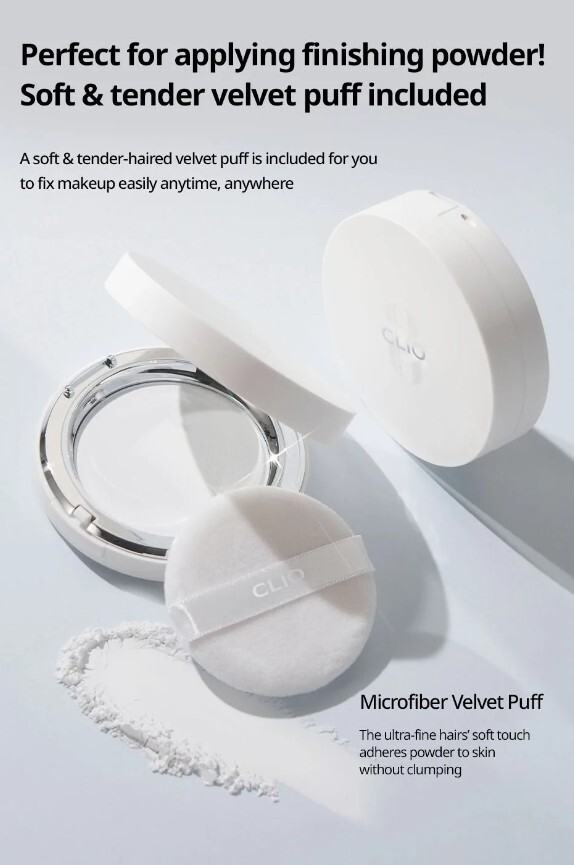 CLIO Stay Perfect Finish Pact 8g Face Powder Pressed Powder Korean ...