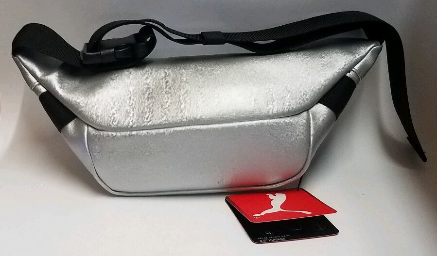 PUMA Royale PU Silver Adjustable Waist Hip Sack Fanny Pack Bag | eBay