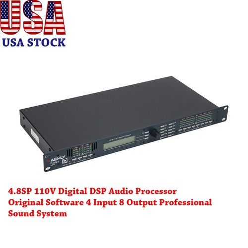 US 4.8SP Digital DSP Audio Processor Software 4Input 8 Output Professional Sound | eBay