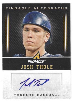 2013 PANINI PINNACLE JOSH THOLE PINNACLE AUTOGRAPHS AUTO #JT TORONTO ...