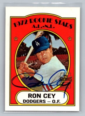 2001 Topps Archives #131 Ron Cey Auto Autograph Los Angeles Dodgers ...