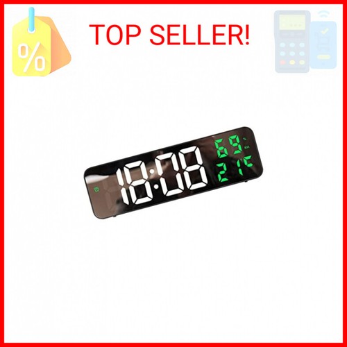 Wall Clock,LED Digital Wall Clock with Large Display,Temperature ...