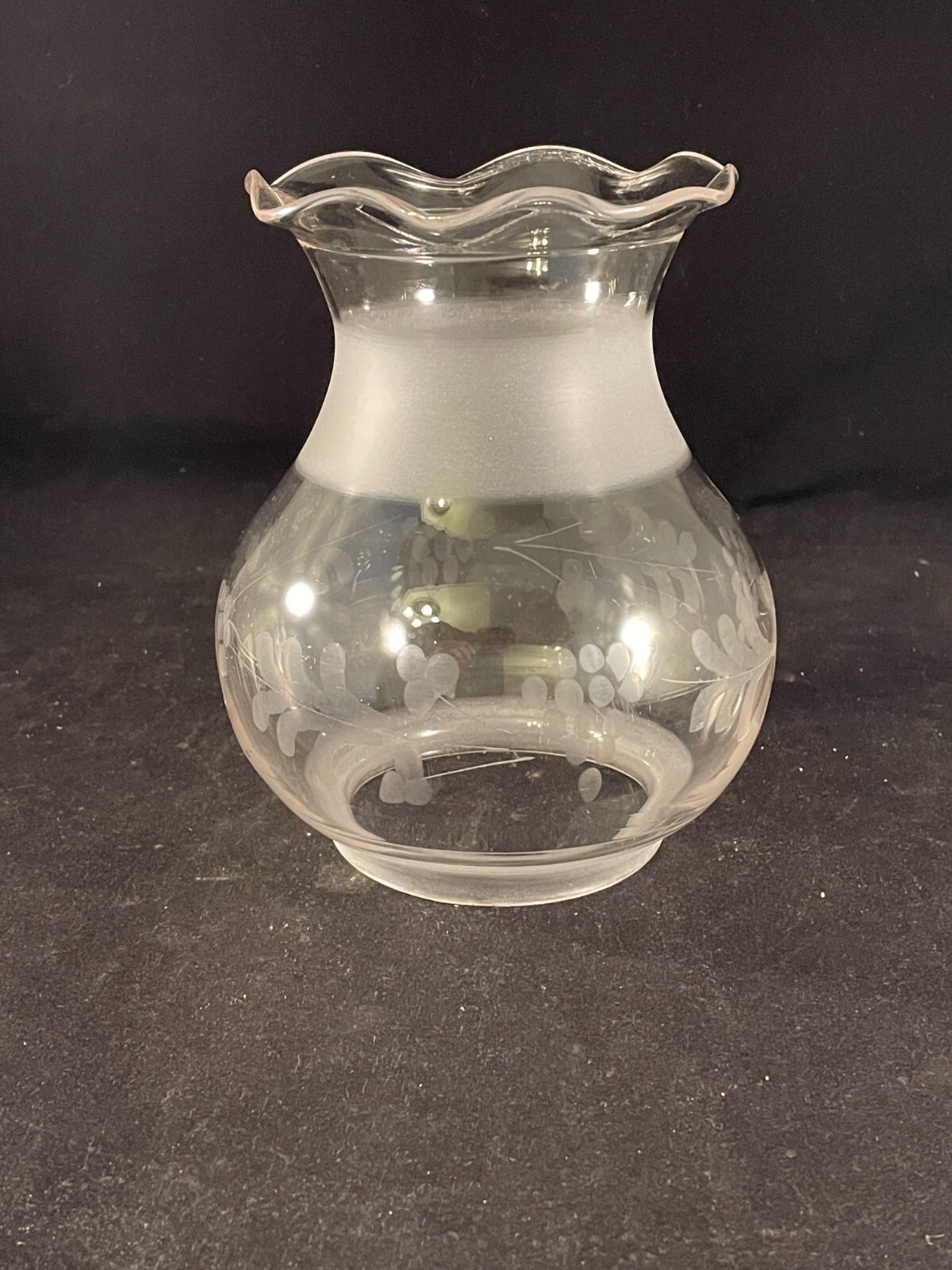 antique gas cut glass lamp shade | eBay