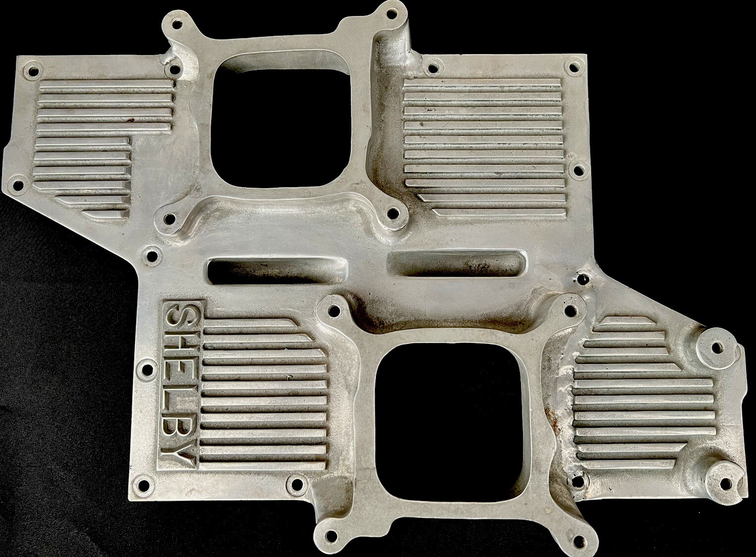 ORIGINAL SHELBY LETTERED 289 302 CROSS RAM ALUMINUM INTAKE MANIFOLD | eBay