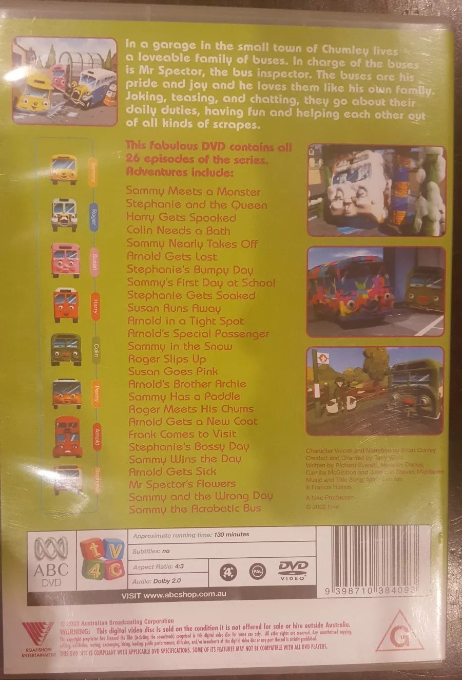BUSY BUSES THE COMPLETE SERIES 1 DVD RARE 26 EPISODES ABC CARTOON ...